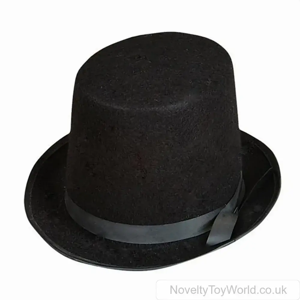 Wholesale Classic Black Felt Top Hat | Wholesale Top Hats & Fancy Dress UK