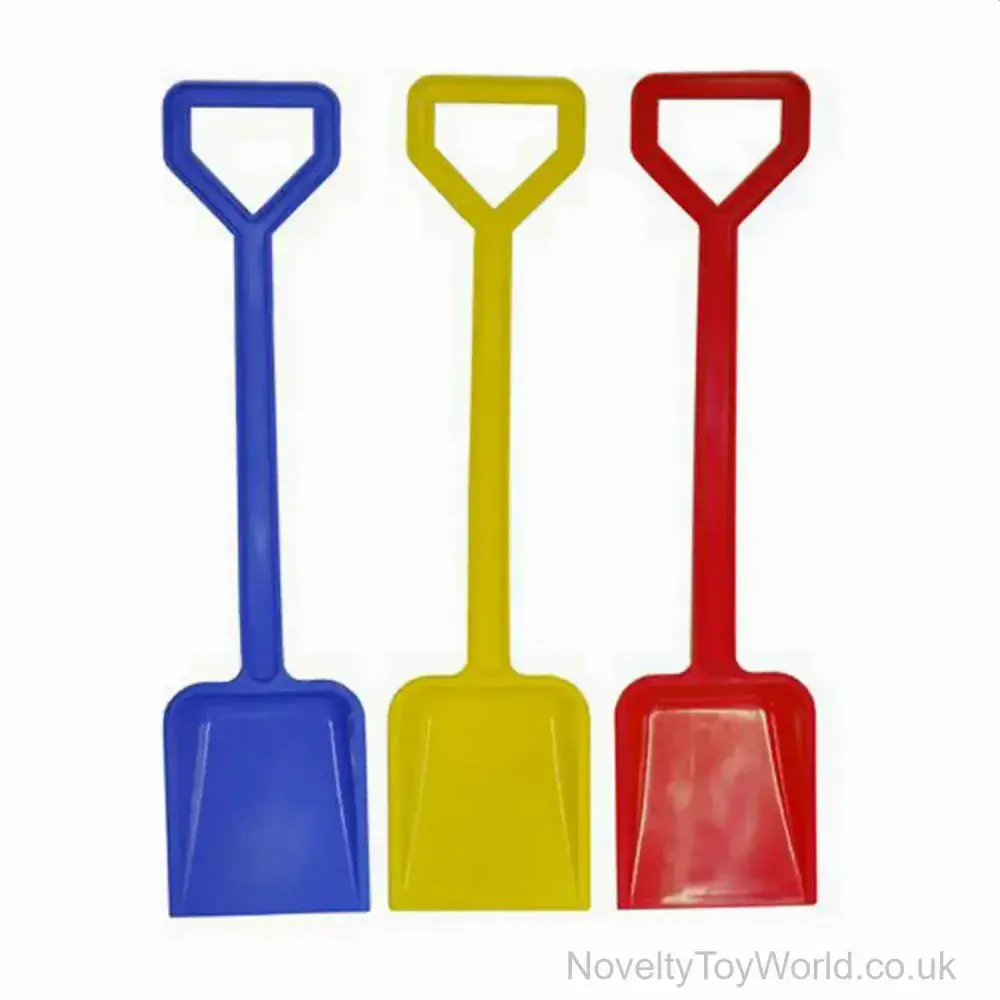 Colourful Beach Spades - Plastic (45cm) | Wholesale Sand Toys