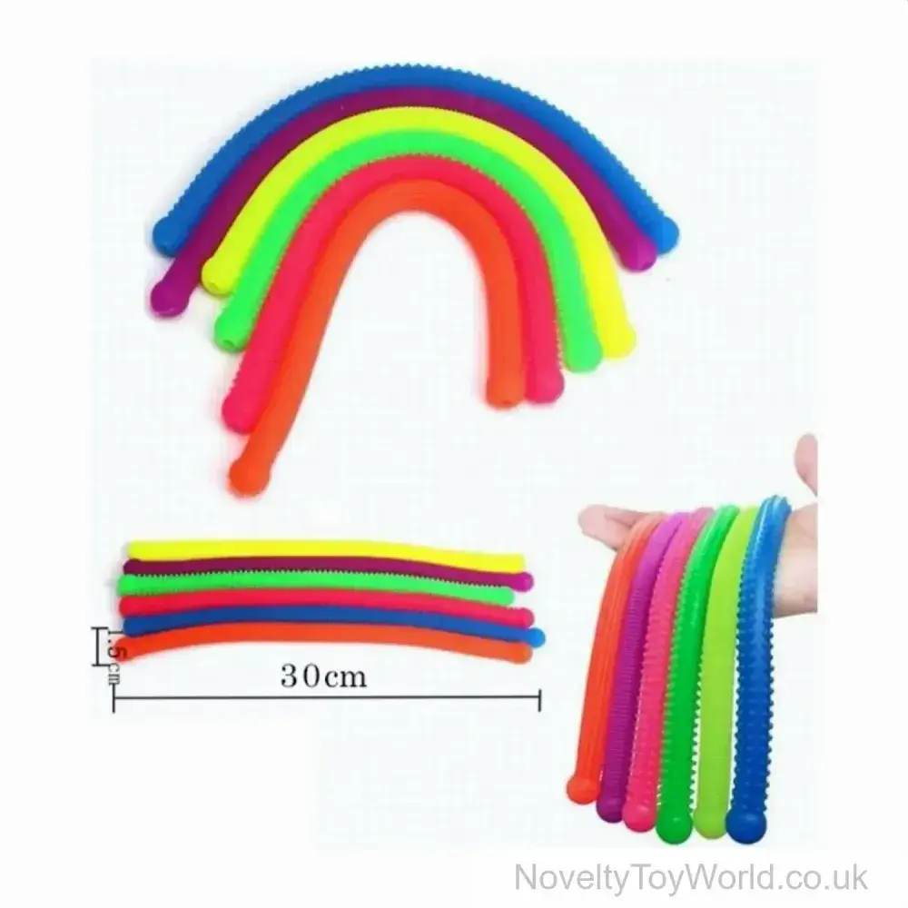 Crazy Stretch Noodle With Sensory Bumps (30cm) | Wholesale Fidget Toys UK