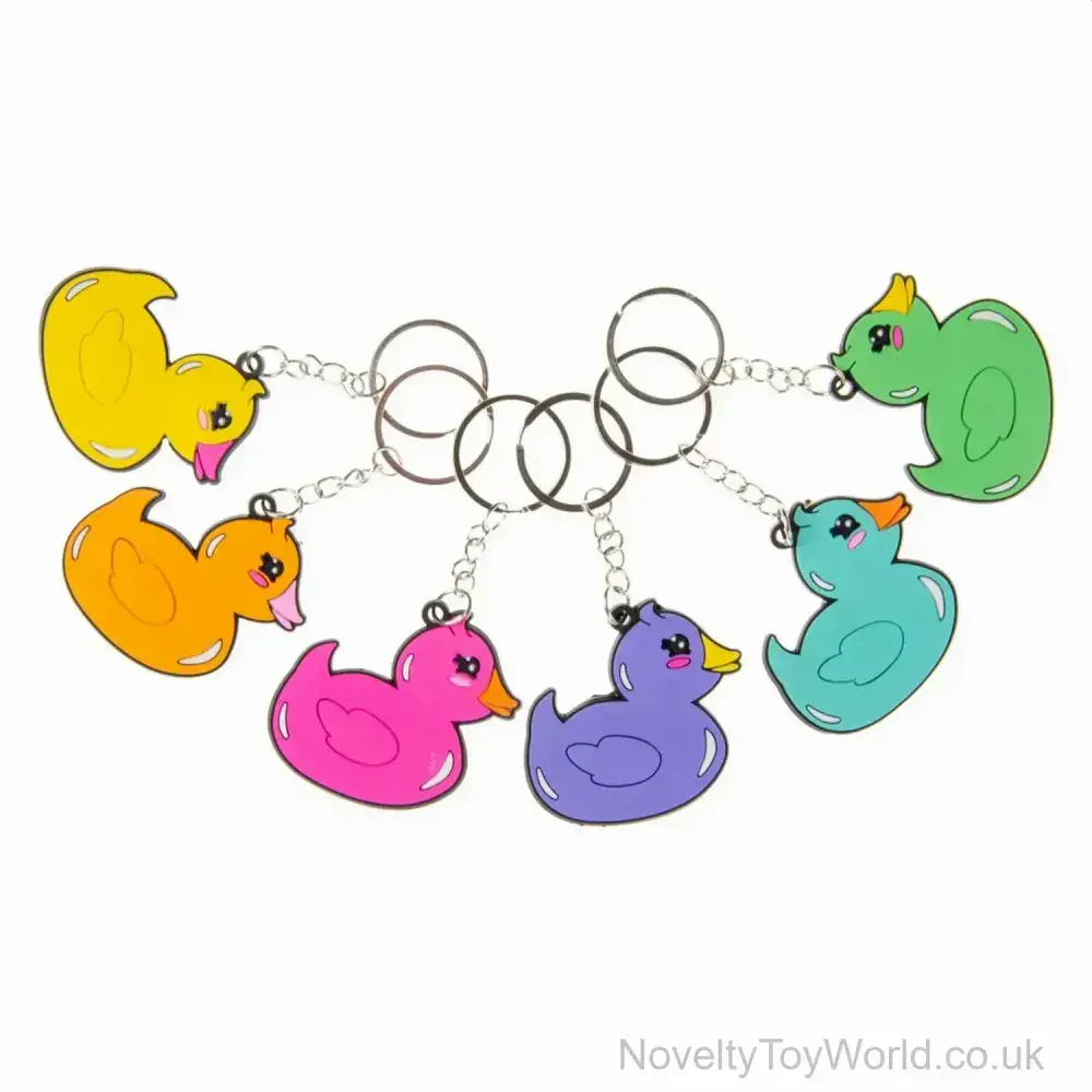 Cute Rubber Duck PVC Keyring (5cm) | Cut Price Wholesale Keyrings UK