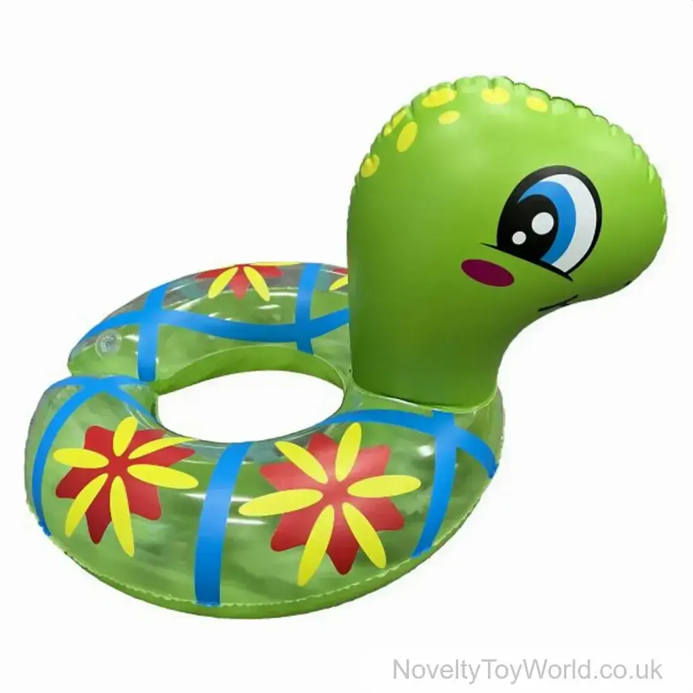 Cute Turtle Split Swim Rings Inflatable (54cm) | Wholesale Pool Toys UK