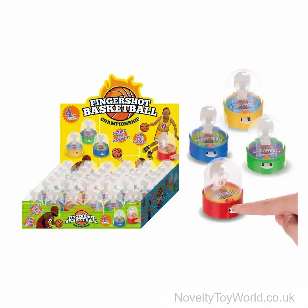 Desktop Fingershot Basketball Game - 4 Assorted | Novelty Toy Gifts