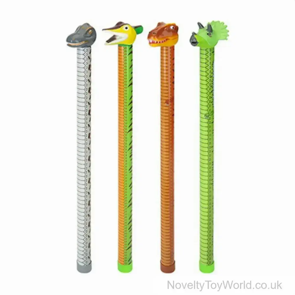 Dinosaur Head Groan Noise Making Tube Toy (43cm) | Discount Wholesale