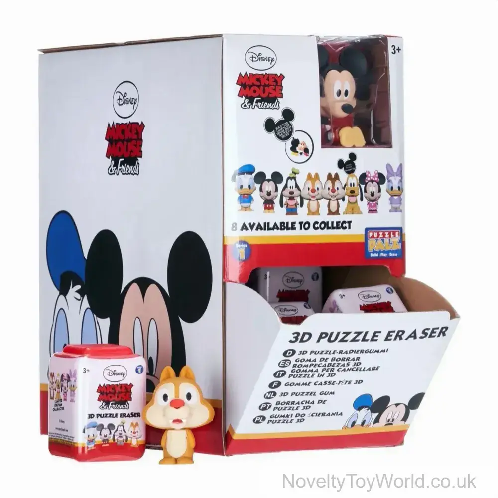 Disney Mickey Mouse & Friends 3D Puzzle Eraser - 8 Assorted | Bulk Buy