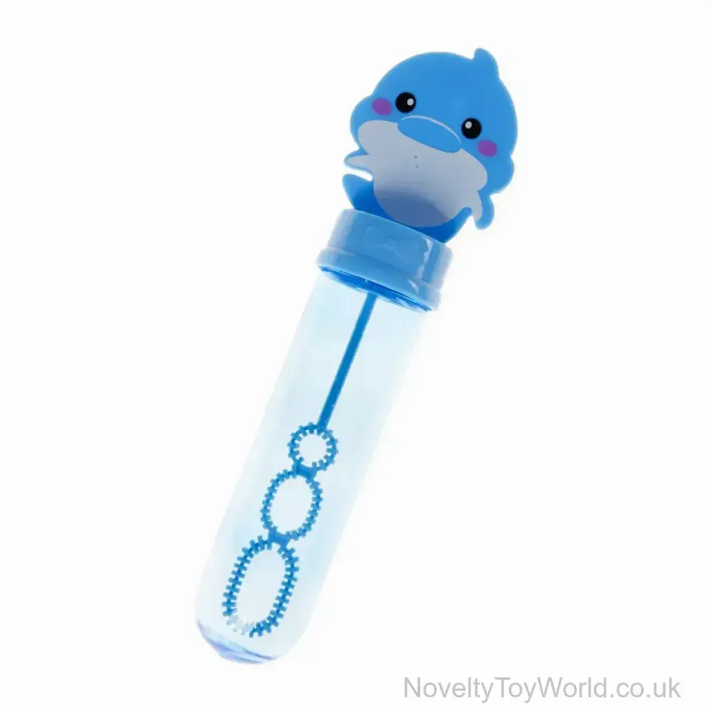 Dolphin Blowing Bubbles Mini Tube (14cm) | Wholesale Bubble Toys UK