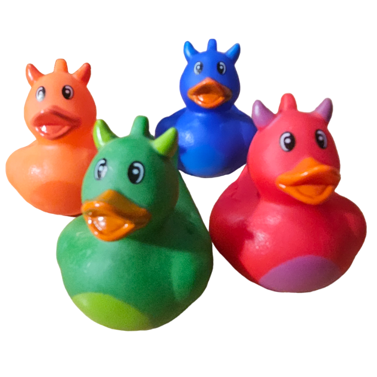 Dragon Novelty Rubber Ducks (5cm) | Bulk Buy Duckies