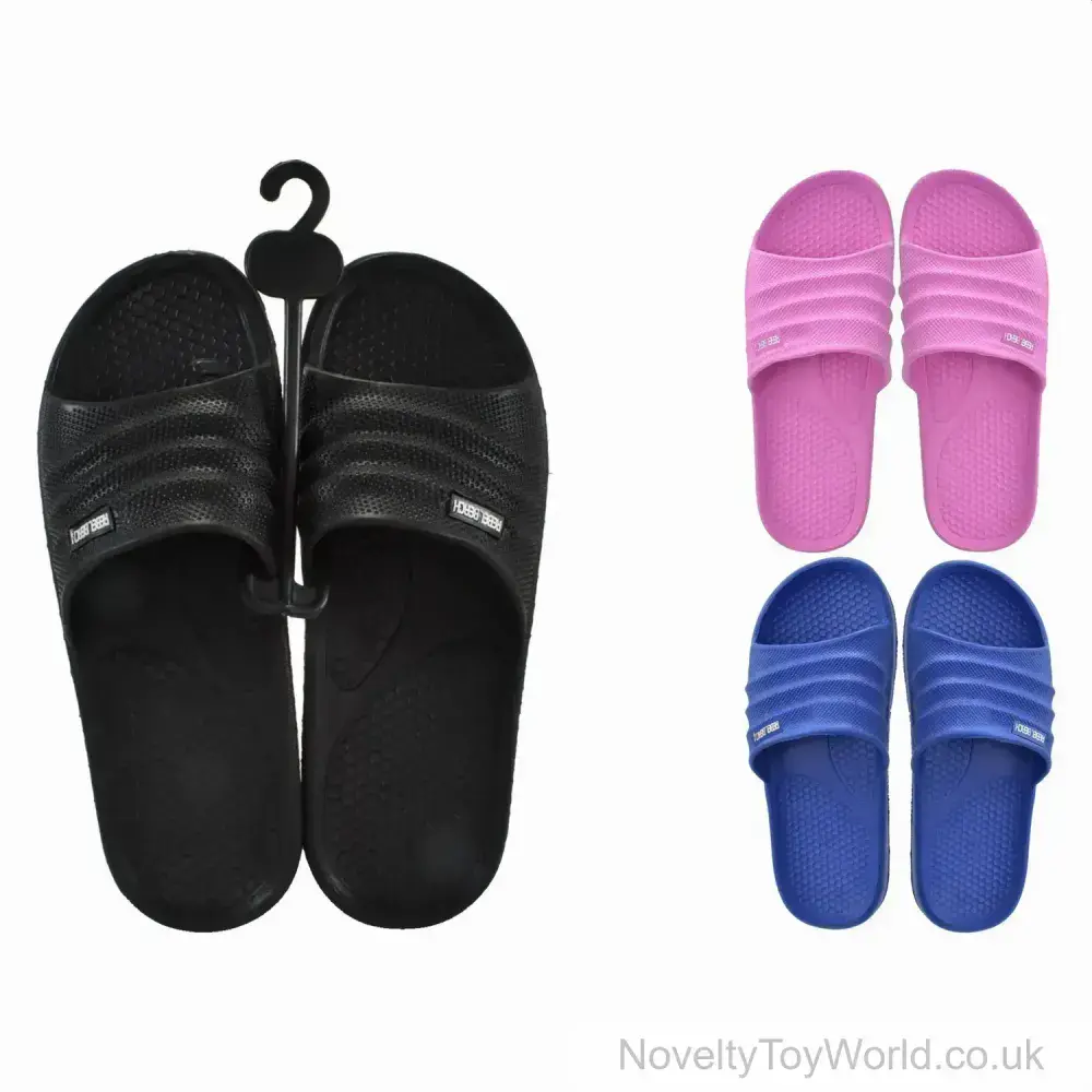 EVA Children's Beach Sliders (Size 4) | Bulk Buy Kid's Beach Flip Flops