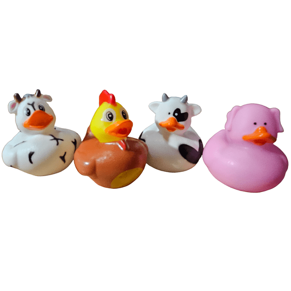 Farmyard Animal Rubber Ducks (5cm) | Wholesale Rubber Duckies