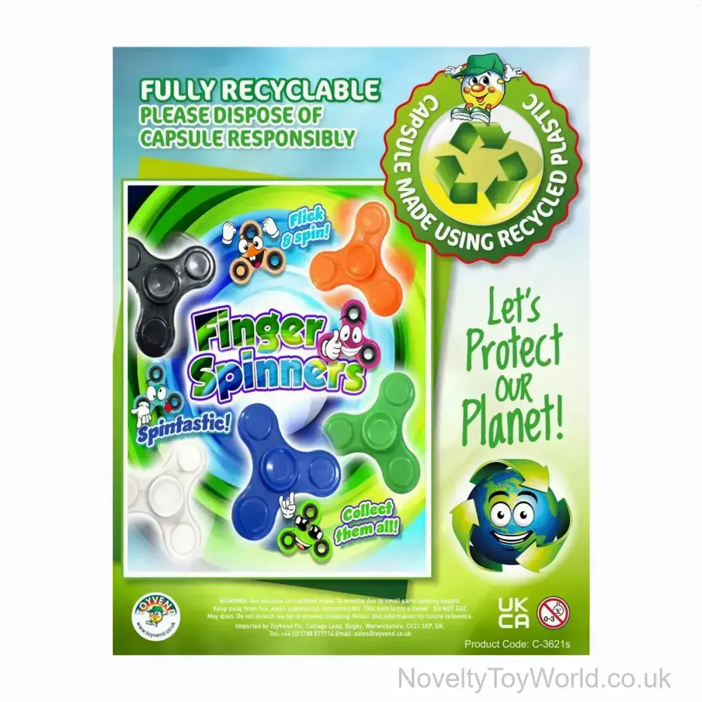 Fidget Spinner - 55mm Vending Capsule | Amusements Bulk Prizes UK