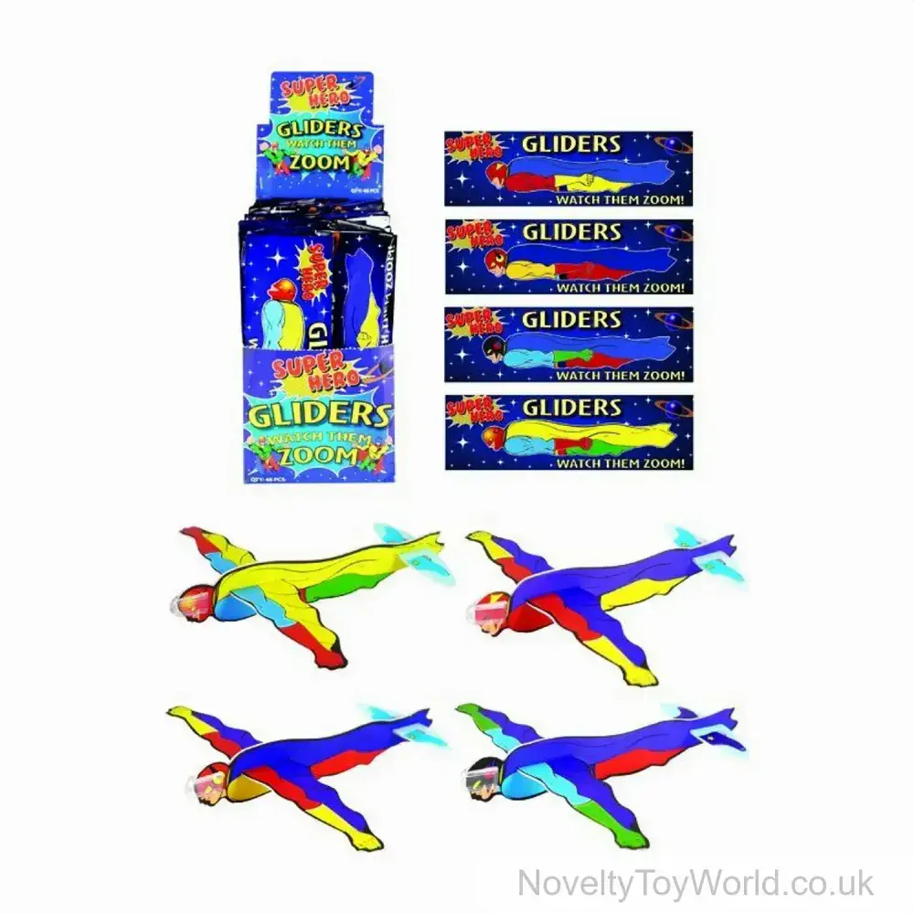 Foam Super Hero Gliders - 17cm | Wholesale Flying Toys UK