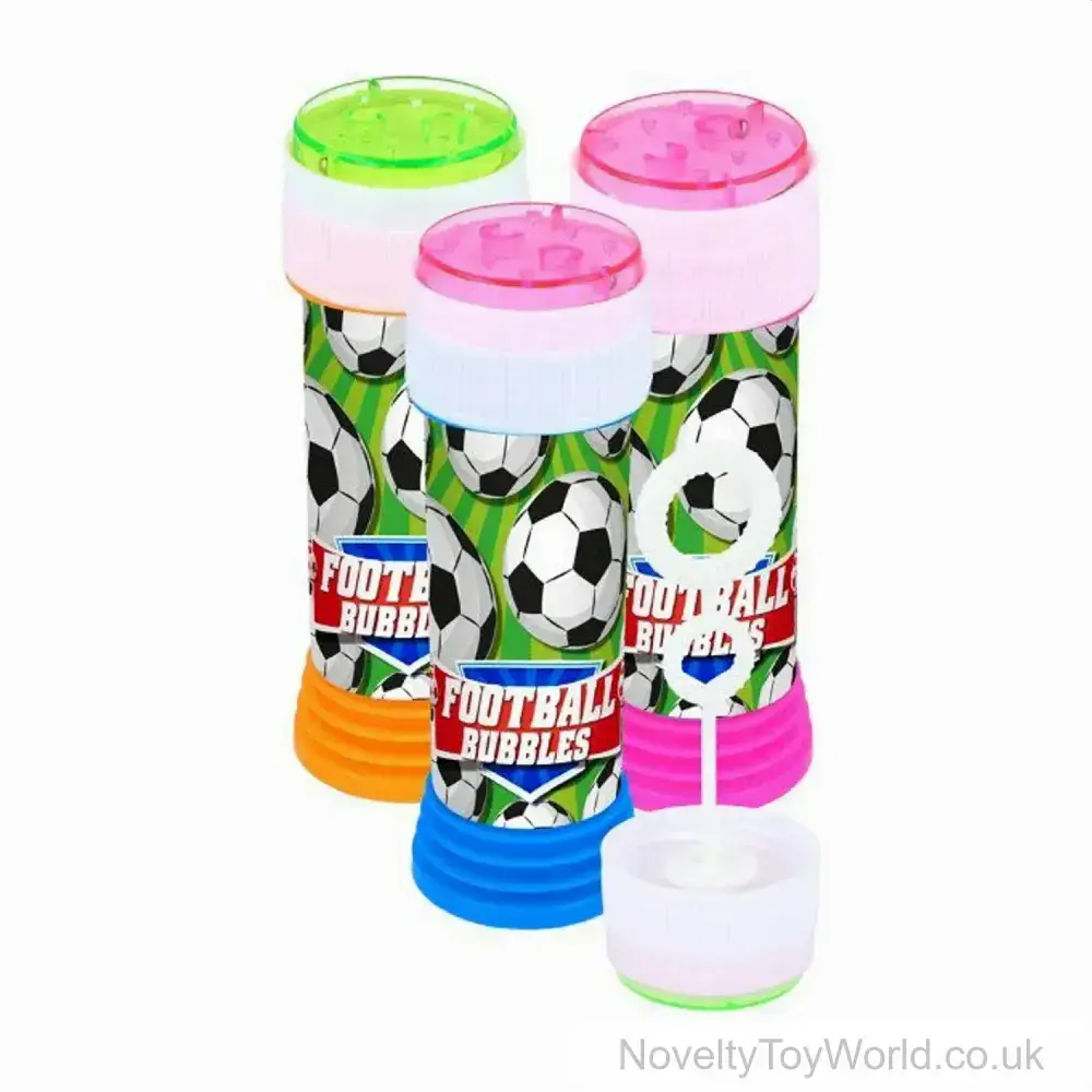 Football Themed Bubble Tubs with Wand (50ml) | Bulk Buy Bubble Toys