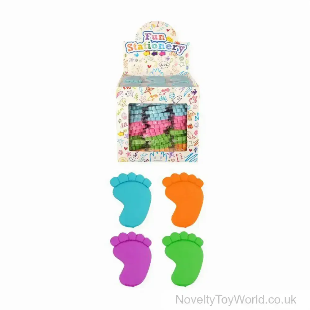 Footprint Rubber Eraser (5cm) | Cut Price Wholesale Stationery For Kids