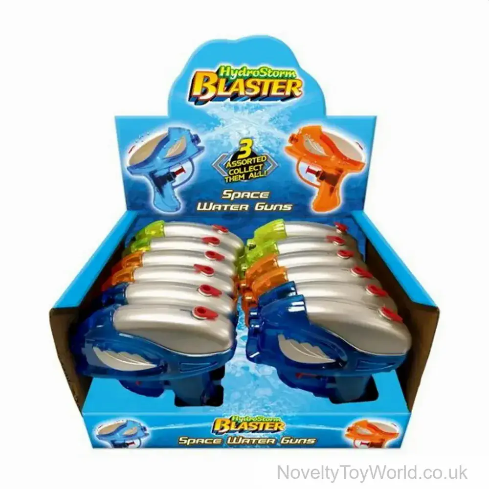 Futuristic Space Water Gun - 3 Assorted (11cm) | Bulk Buy Water Guns