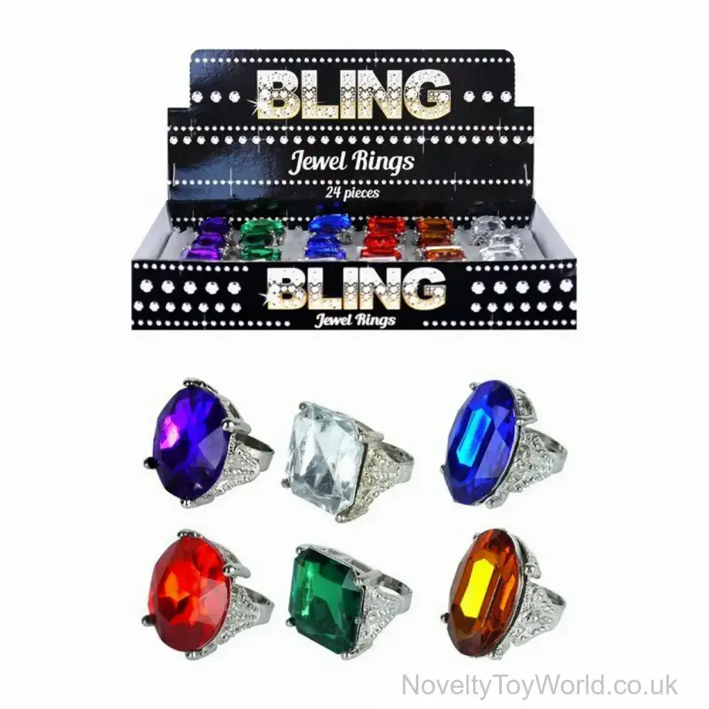 Bulk Buy | Giant Bling Rings - Wholesale Fashion Novelties