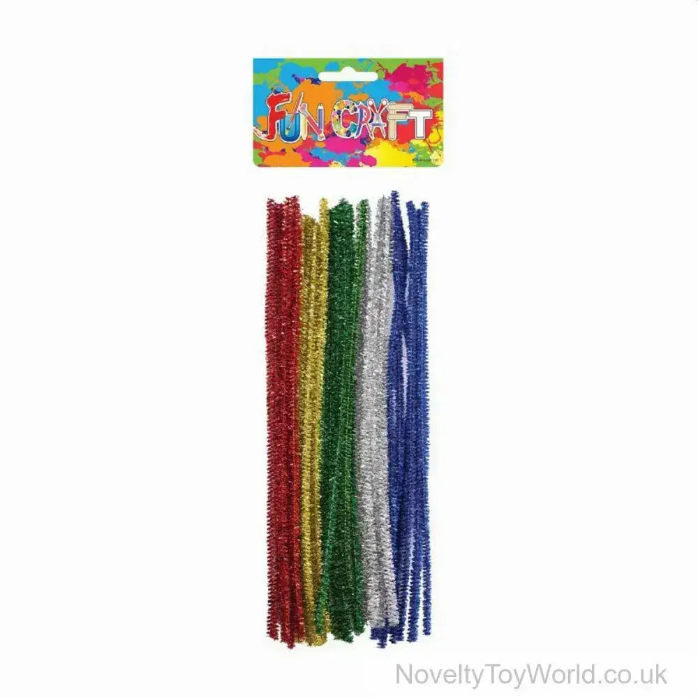 Wholesale | Glitter Colour Pipe Cleaners - Pack of 30 Wires