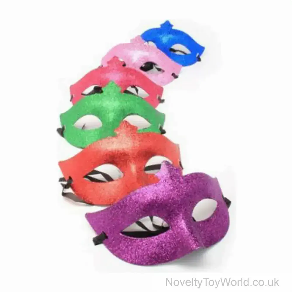 Bulk Buy | Glitter Masquerade Mask - Assorted Colours | Wholesale ...