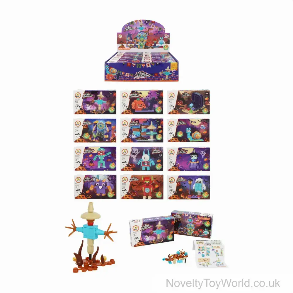 Halloween Mini Building Block Set - 12 Assorted (9cm) | Bulk Buy ...