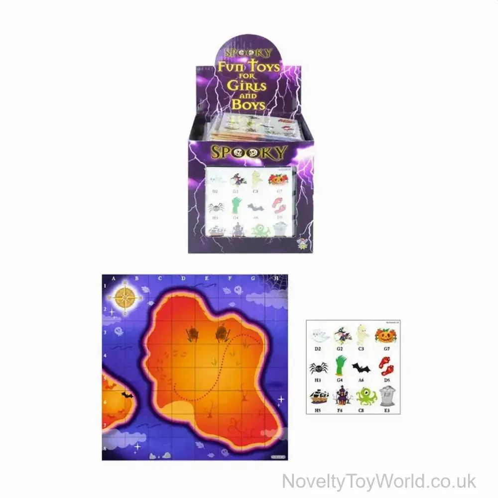 Halloween Mini Treasure Map Party Game for Party Bags (19.5cm) | Wholesale