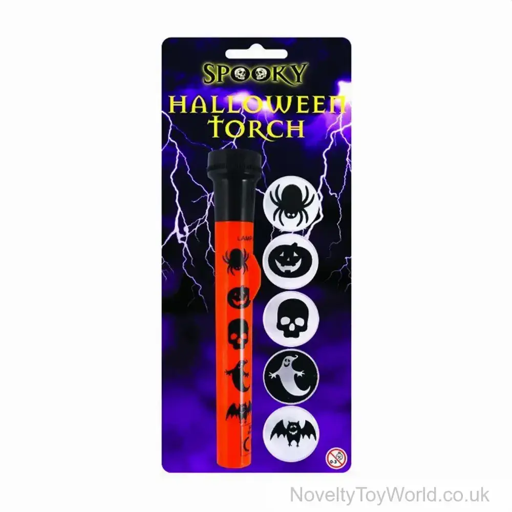Halloween Projector Torch With 5 Spooky Slides | Bulk Buy Halloween Toys UK