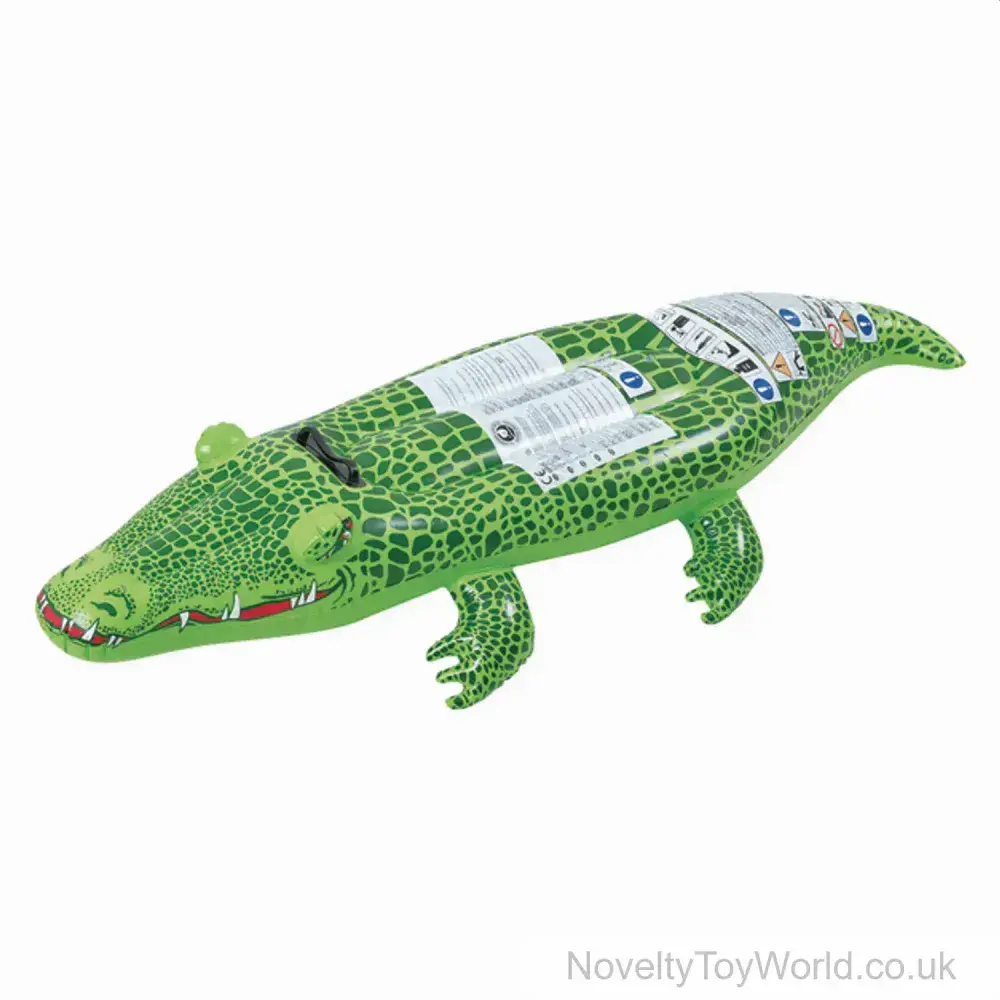 Inflatable Crocodile Pool Float Toy (120cm) | Wholesale Pool Floaties UK