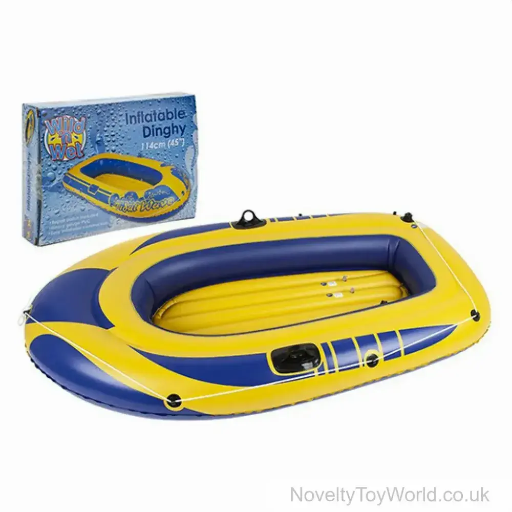 Inflatable Dinghy Boat In Box (188cm x 117cm) | Wholesale Pool Toys UK