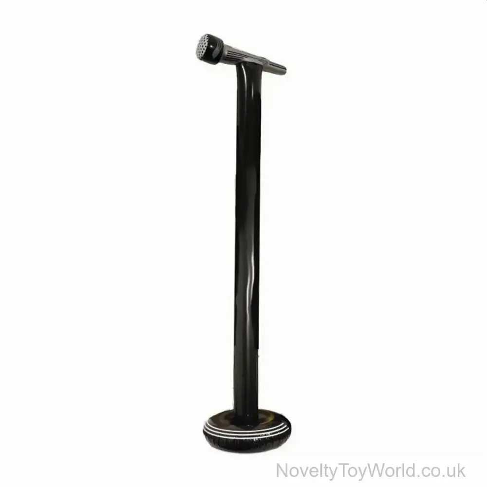 Inflatable Microphone on Stand (125cm) | Wholesale Karaoke Party Toys UK