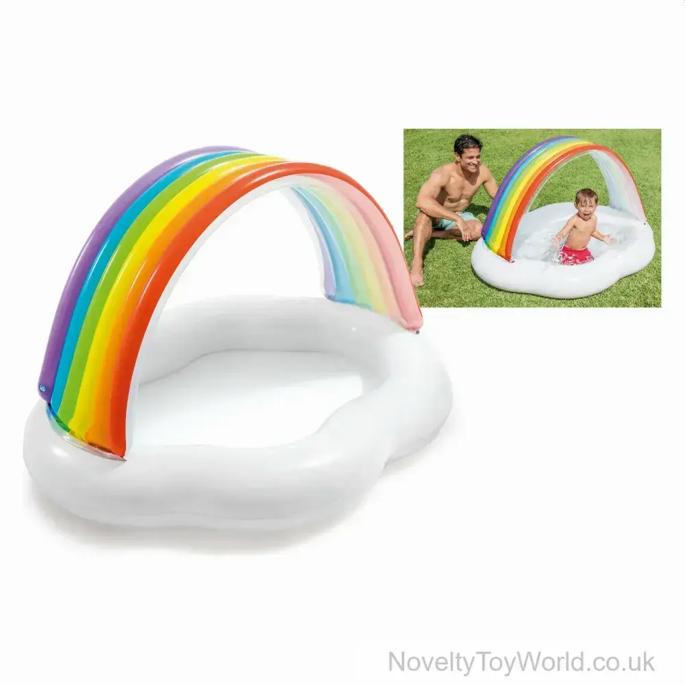 Intex Cloud Baby Paddling Pool with Rainbow Arch (142cm) | Wholesale