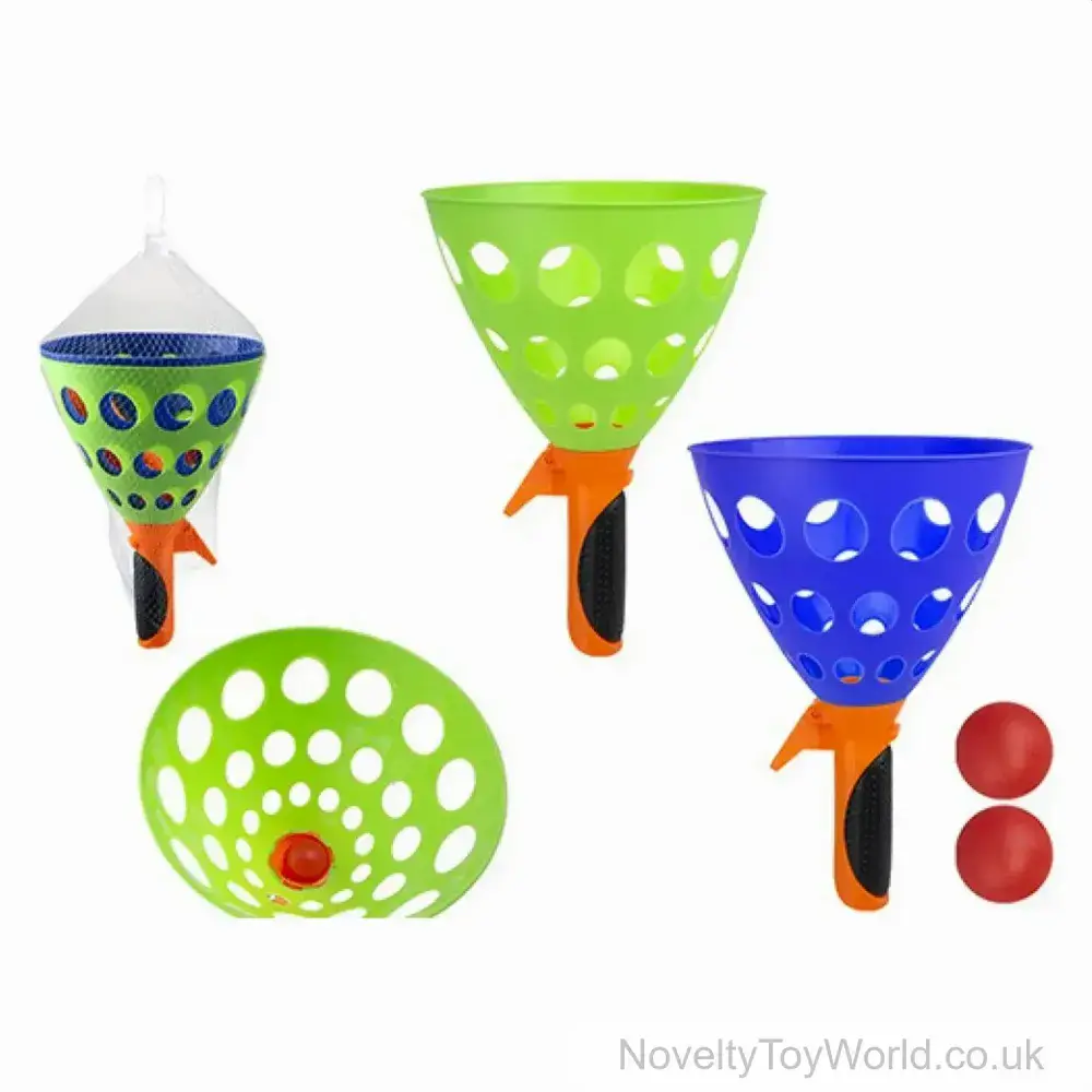 Jumbo Click & Catch Game - 2 Balls, 2 Catchers | Bulk Buy Beach Games UK