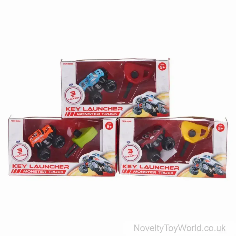 Key Launch Mini Monster Truck Boxed Toy - 3 Assorted | Wholesale Toy Cars