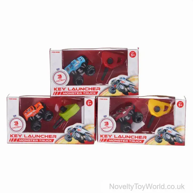 Key Launch Mini Monster Truck Boxed Toy - 3 Assorted | Wholesale Toy Cars