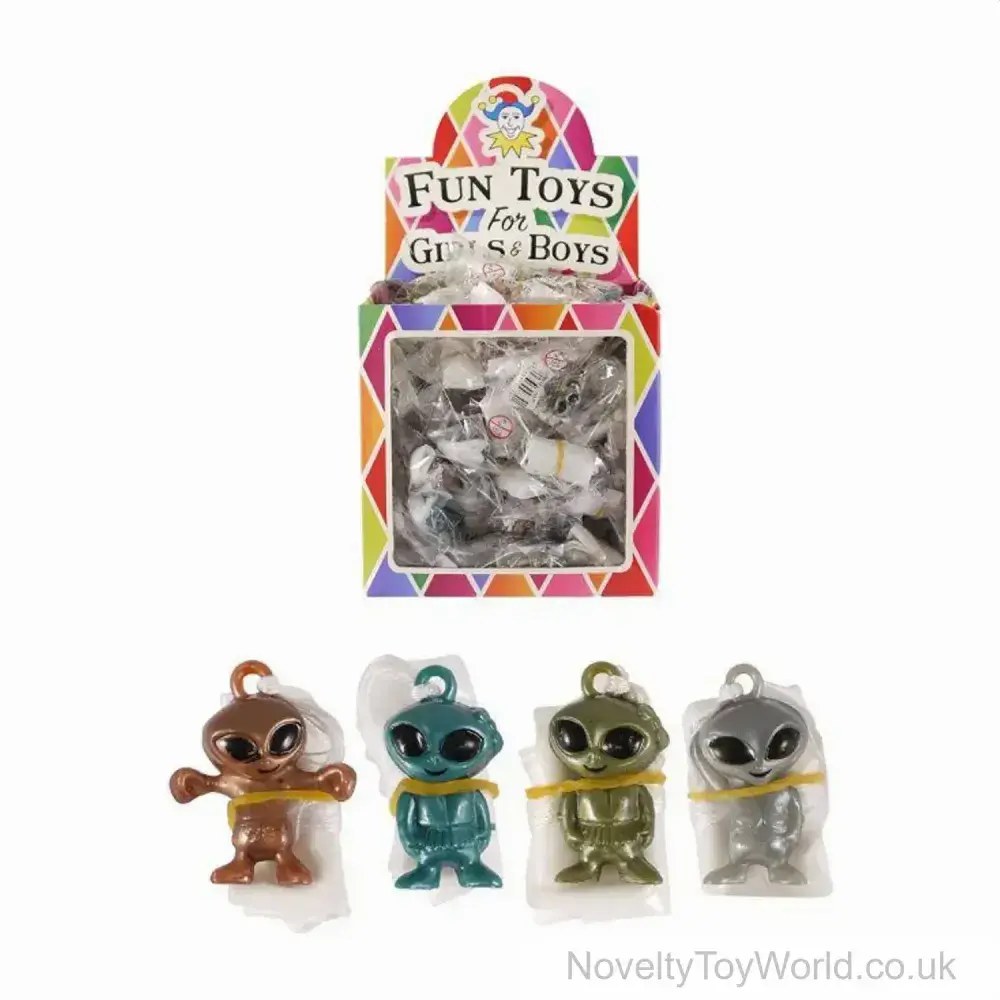 Bulk Buy | Kids Parachute Alien Toy - 3cm | Low Cost Pocket Money Toys UK