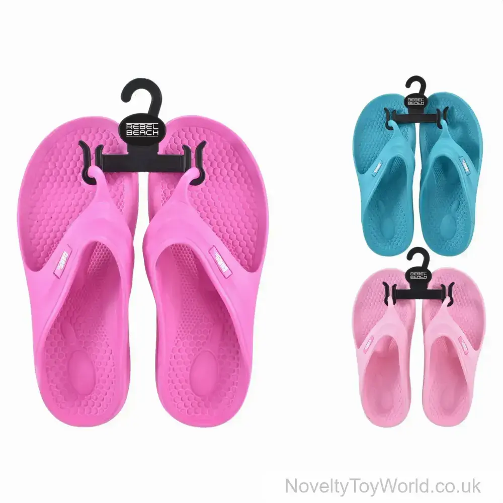 Ladies Rebel Beach EVA Flip Flops (Size 4) | Bulk Order Flip Flops UK