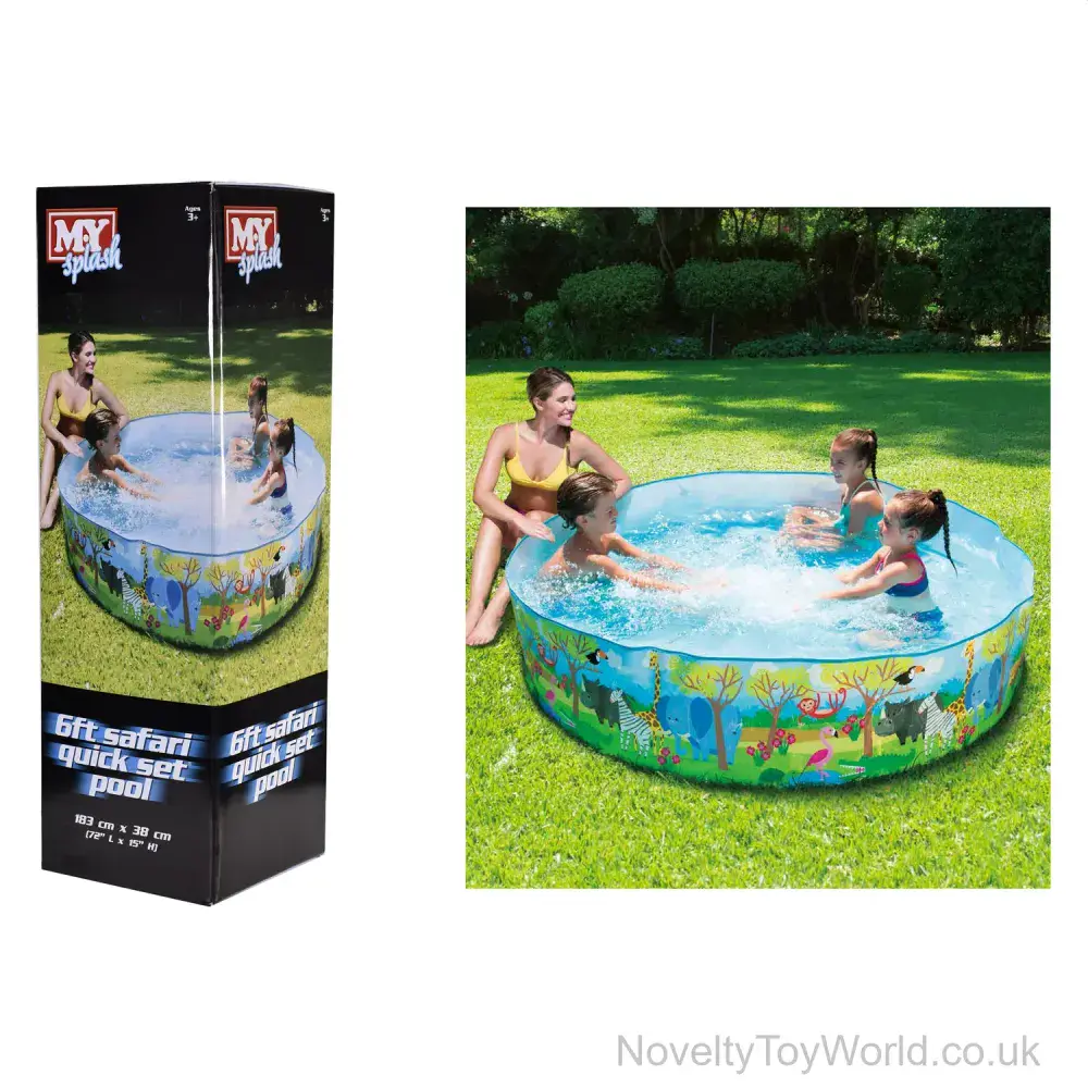 Large Paddling Pool Safari Design - Quick Set Up (183cm) | Wholesale ...