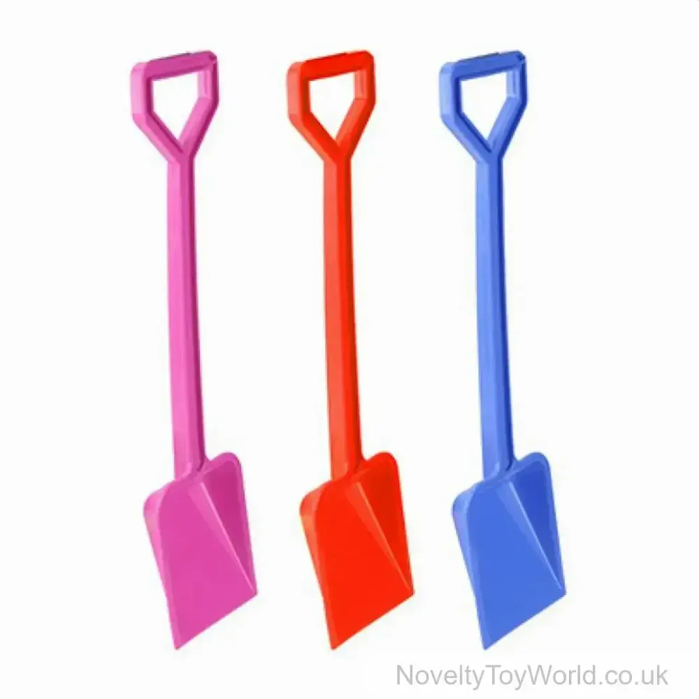 Bulk Buy | Large Plastic Beach Spades Assorted Colours (45cm)