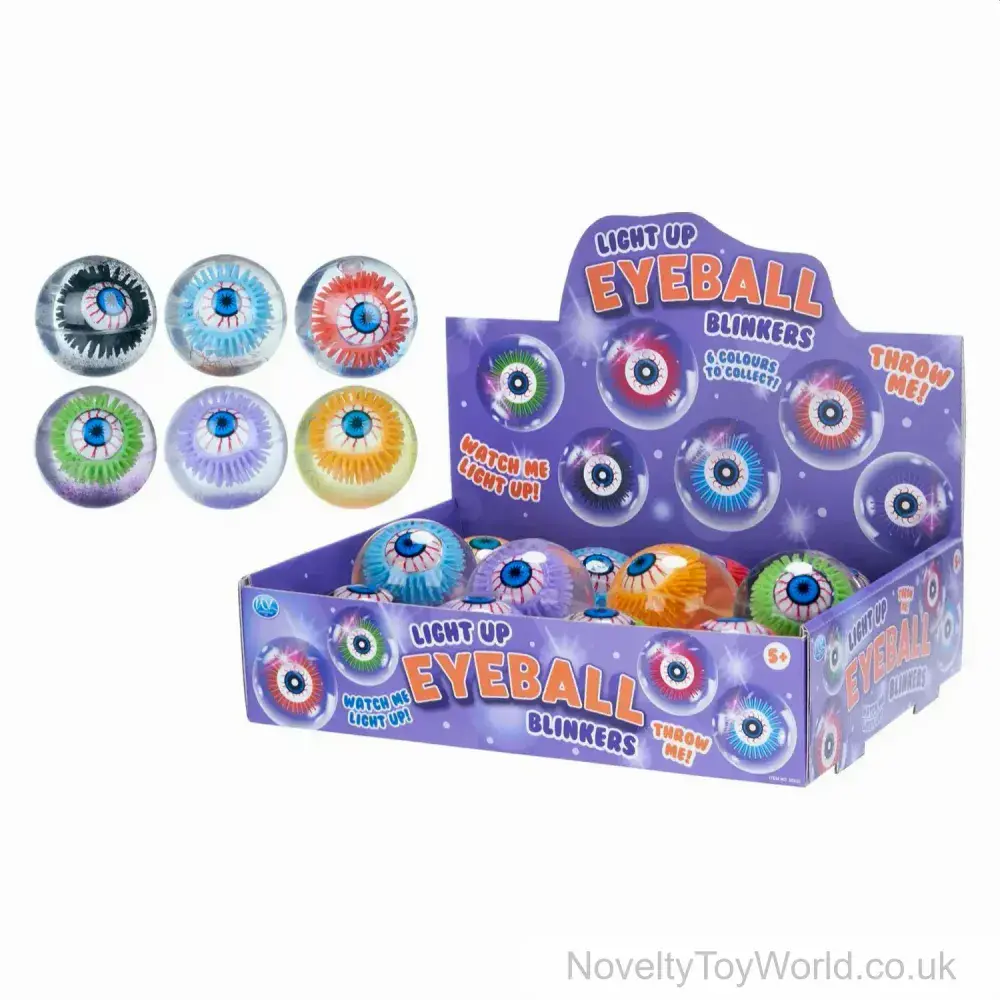 Light Up Eye Ball Bounce Ball Toy - 6.5cm | Wholesale Play Balls ...