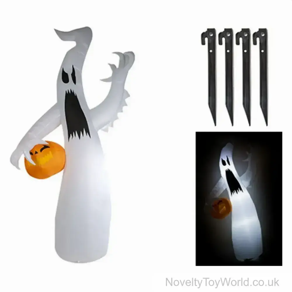Light Up Inflatable Scary Ghost (240cm) | Wholesale Halloween Inflatables