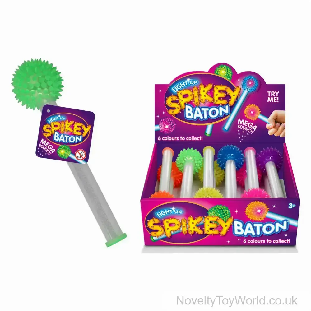 Light Up Spikey Ball Baton - Crowd Waving Prop | Wholesale Novelty Toys UK