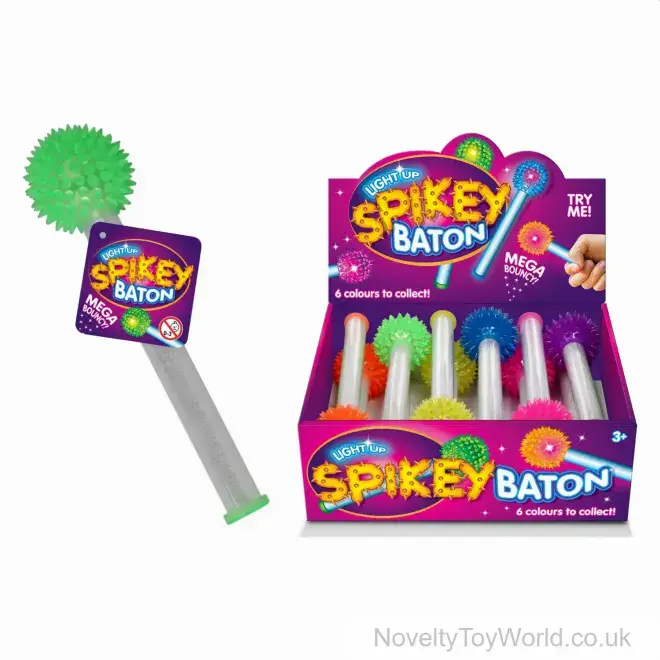 Light Up Spikey Ball Baton - Crowd Waving Prop | Wholesale Novelty Toys UK