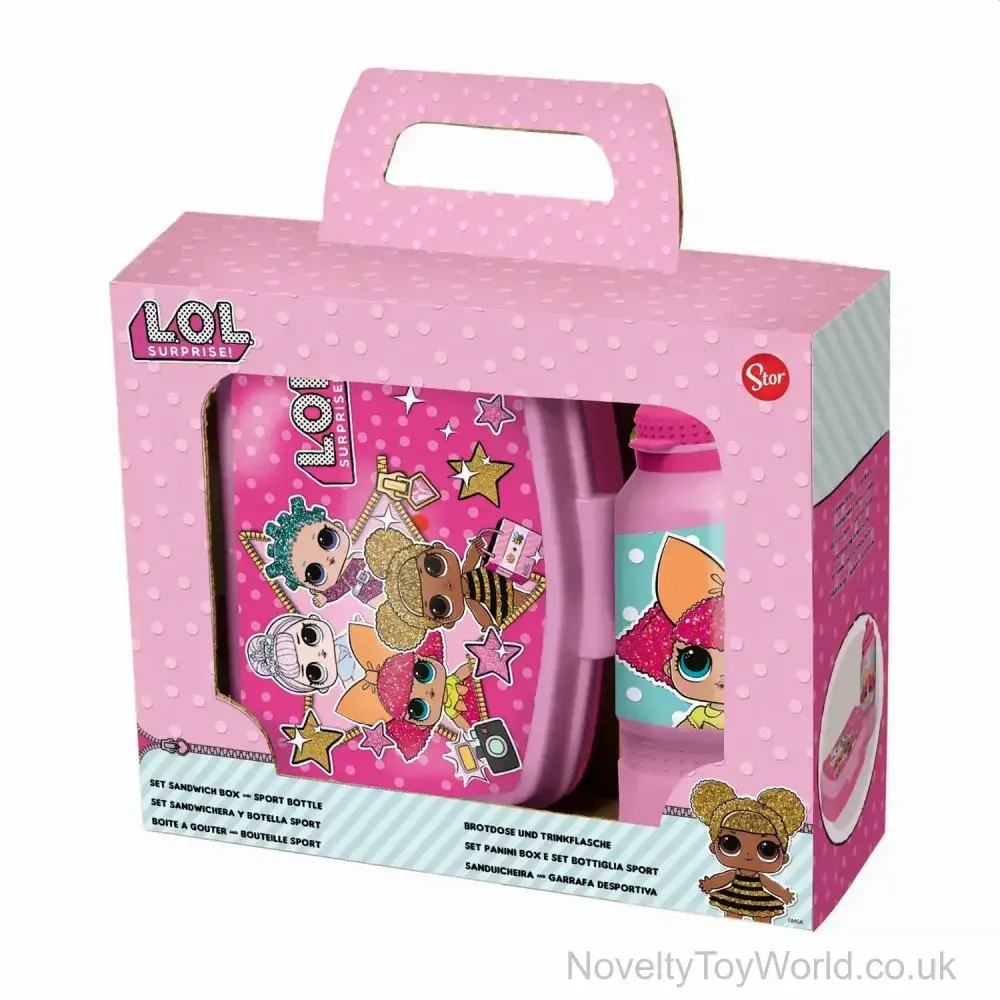 LOL Surprise Lunchbox & Bottle Set | Bulk Buy Branded Gifts & Toys UK