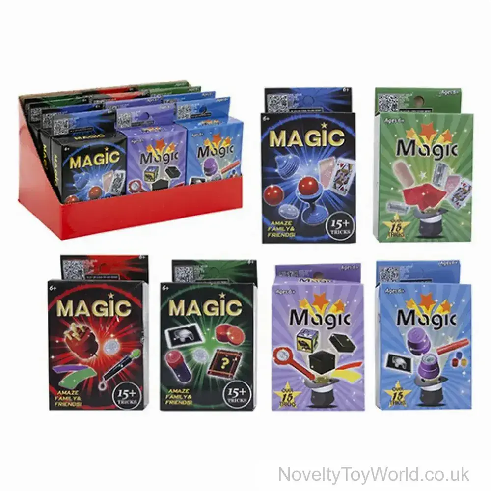 Magic and Illusions 15 Trick Sets - 6 Assorted | Toy Shop Supplies