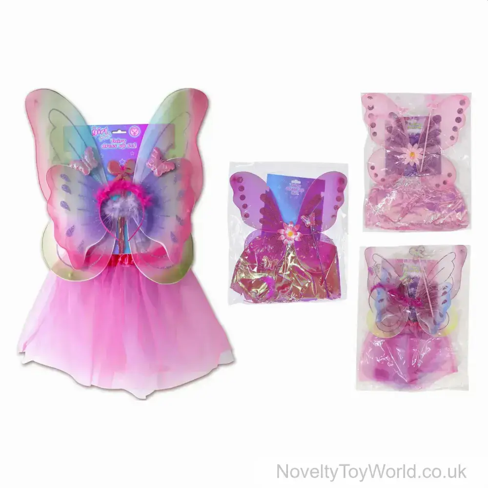 Magic Fairy Fancy Fashion 4 Piece Dress Up Set - 4 Assorted | Wholesale ...
