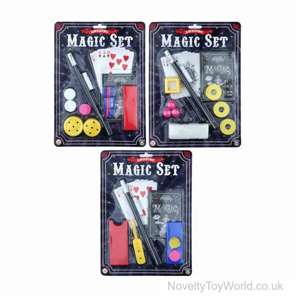 Magic Tricks & Wand Sets - 3 Assorted | Magical Toy Sets Wholesale