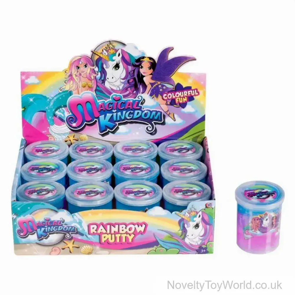 Magical Kingdom Rainbow Putty In Tub | Wholesale Putty & Slime UK