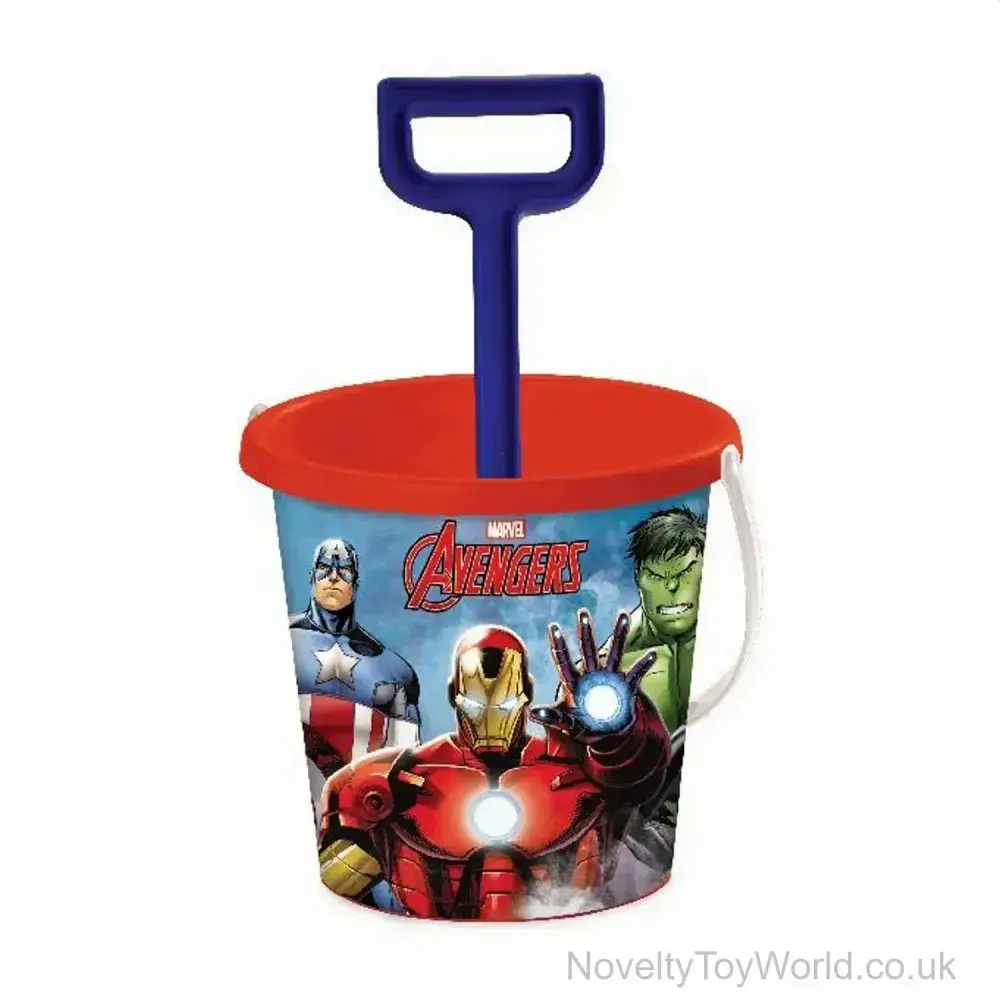 Marvel Avengers Beach Bucket 17cm with Spade 33cm