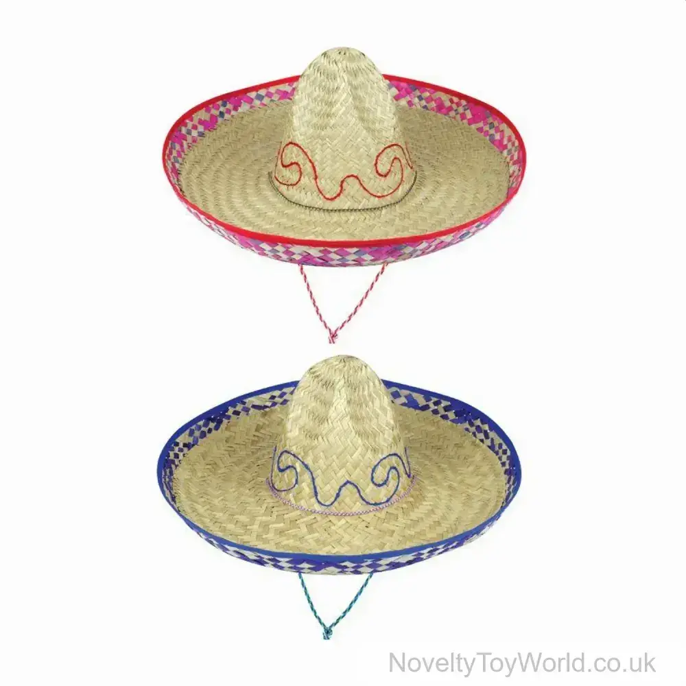 Mexican Sombrero Fancy Dress Hat 2 Assorted - Adult | Bulk Buy Party ...