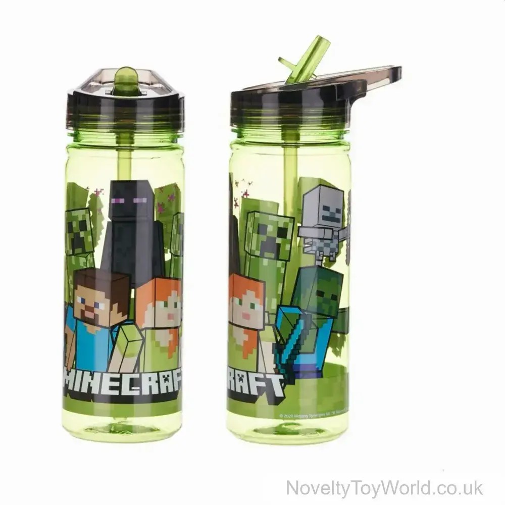 Minecraft Large Drinks Water Bottle (580ml) | Bulk Buy Mojang Toys UK
