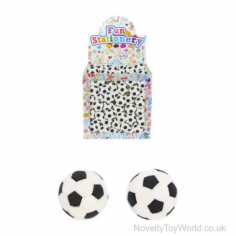 Mini Football Eraser Rubber (2.3cm) | Novelty Stationery Wholesale