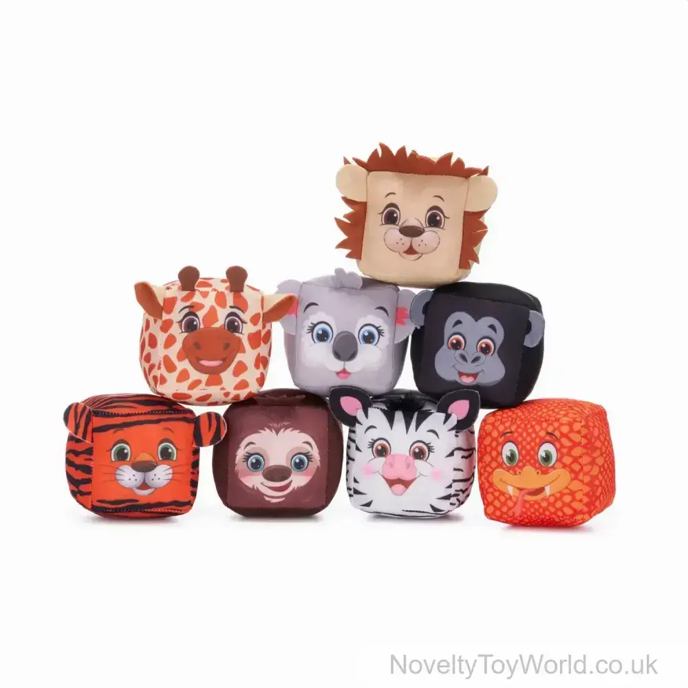 Mini Jungle Animal Cube Plush Toy (7cm) | Wholesale Soft Toys
