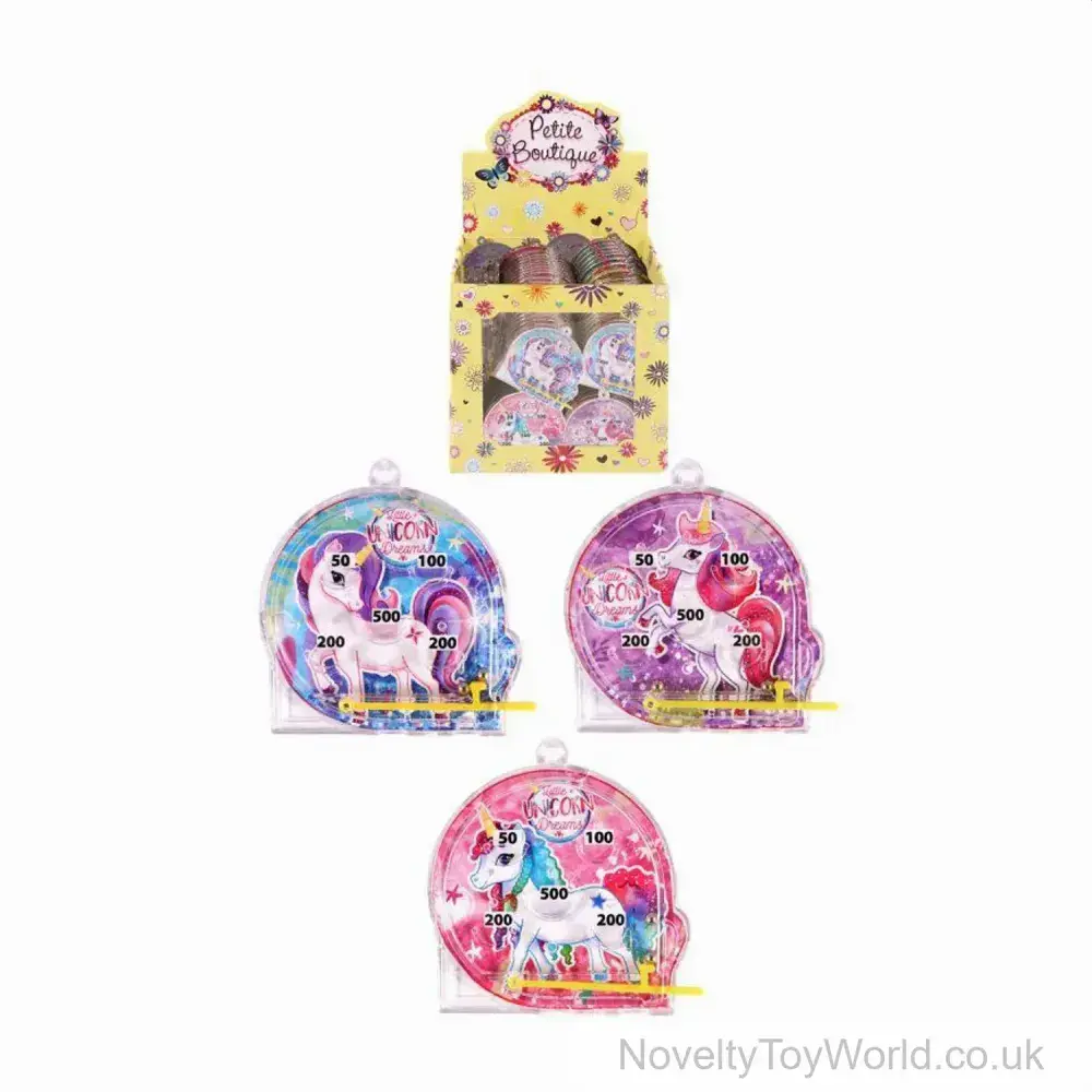 Wholesale Mini Unicorn Design Pinball Maze Game (5cm) | Bulk Novelties
