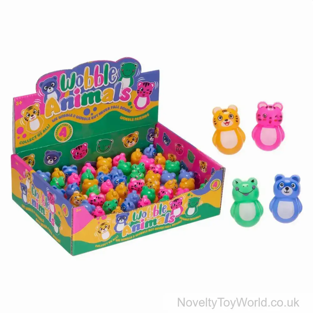 Mini Wobbling Animal (4cm) - 4 Assorted | Wholesale Party Bag Toys UK